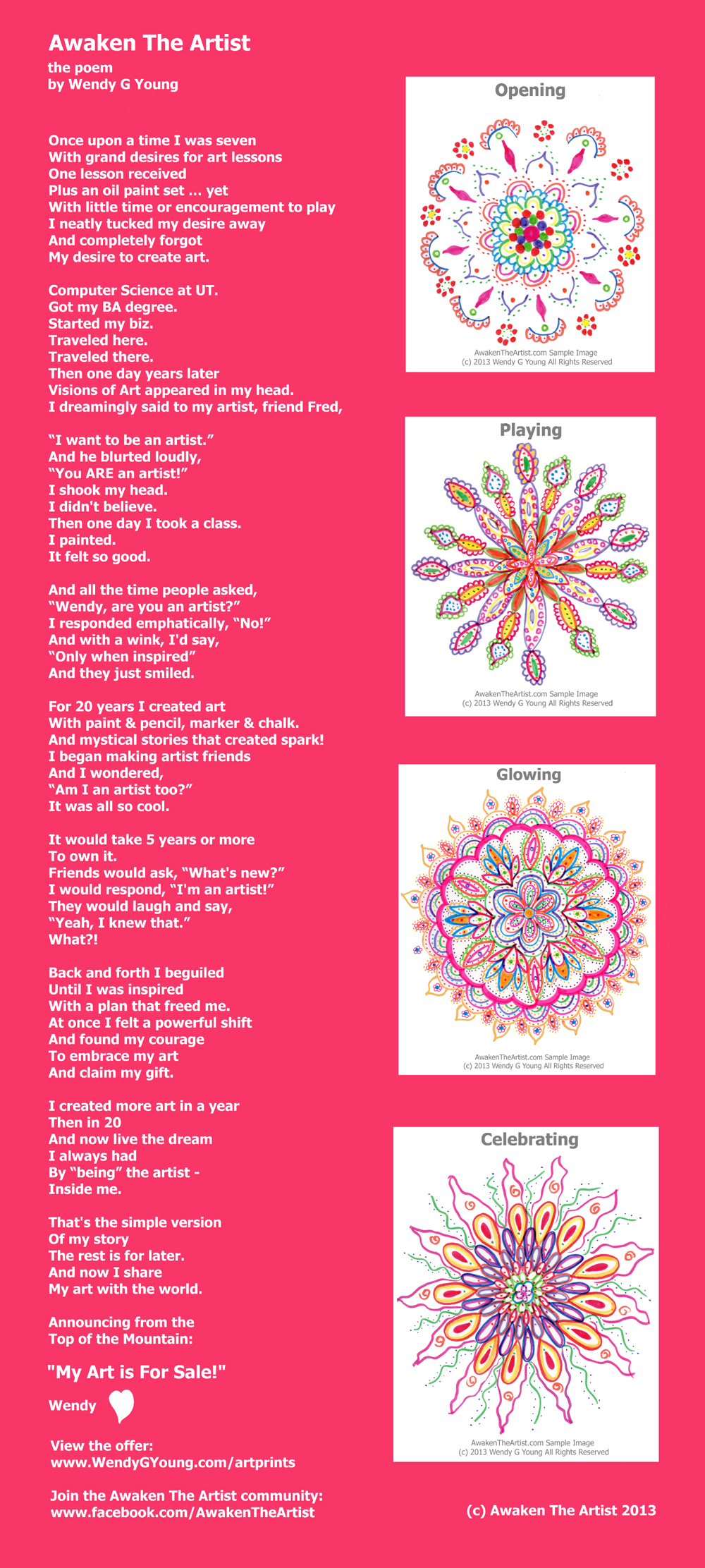 Awaken The Artist Poem - Wendy G Young's Awaken The Artist